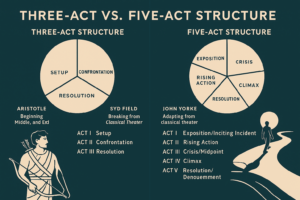 Three-Act Structure vs. Five-Act Structure in Screenwriting